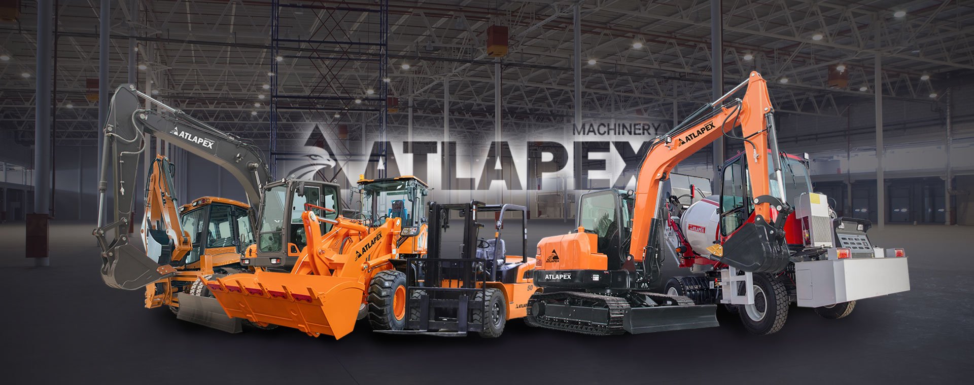 ATLAPEX Machinery, forklift, loader, concrete mixer, excavator, backhoe ...